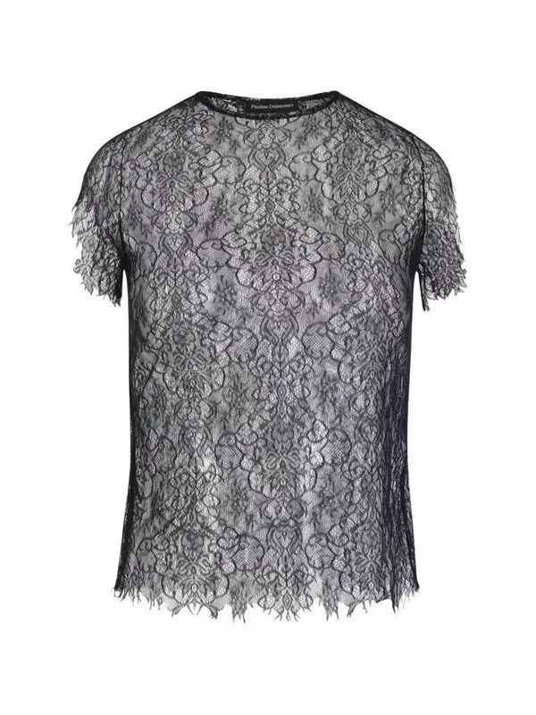 PAULINE DUJANCOURT Lace Short-sleeve Top