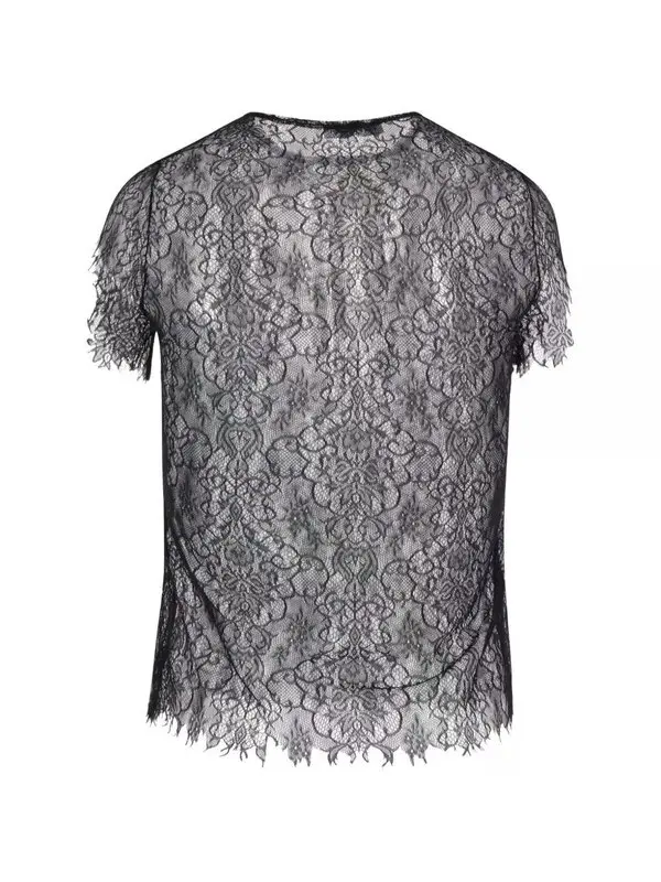 PAULINE DUJANCOURT Lace Short-sleeve Top