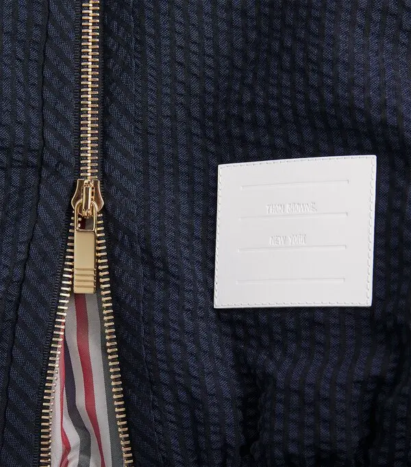Thom Browne Wool Seersucker Track Jacket