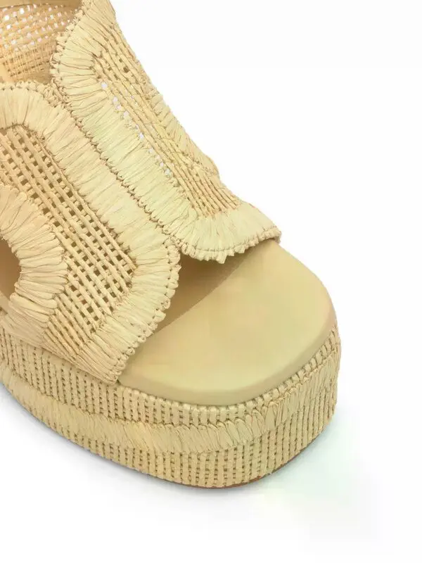 CastaÑer Francina Woven Platform Sandals