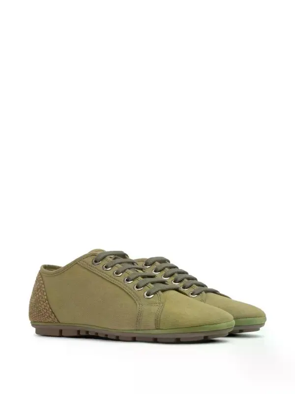 CastaÑer Lexi Jute-heel Lace-up Sneakers - Green