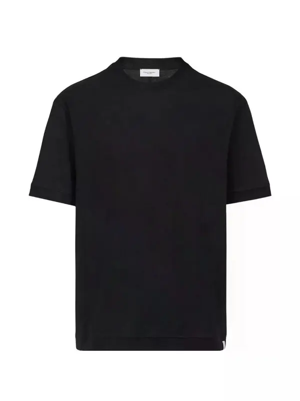 PAOLO PECORA Cotton T-shirt - Black