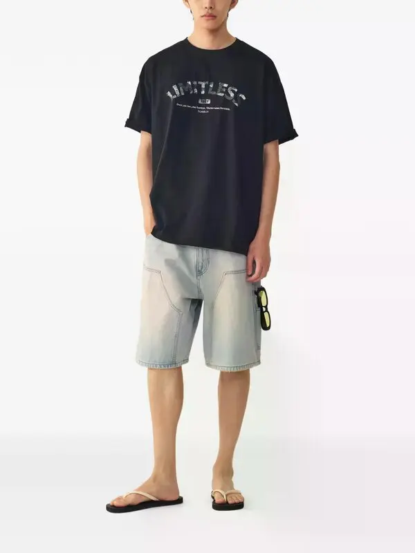 STUDIO TOMBOY Panelled Denim Shorts
