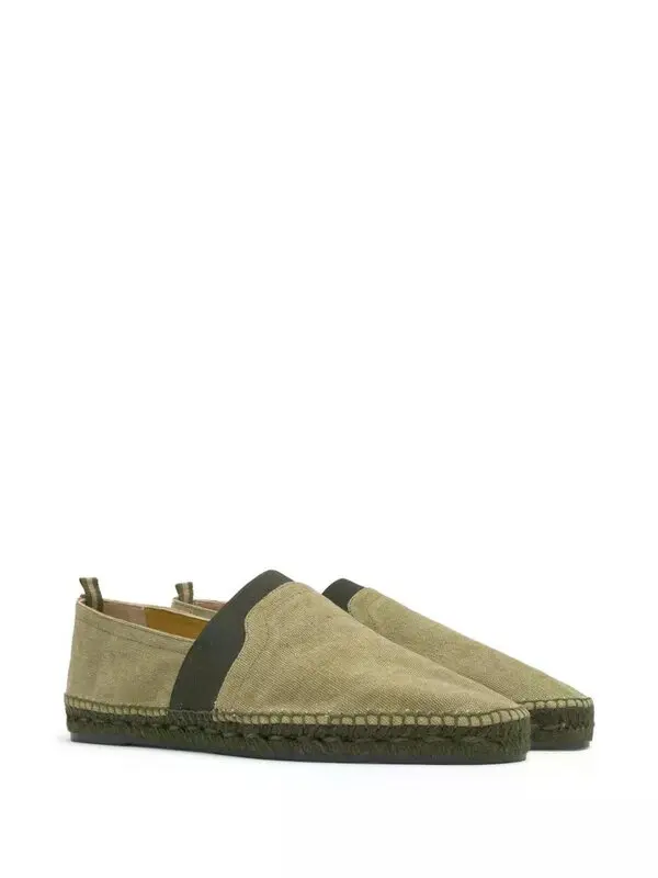 CastaÑer Nova Elasticated-strap Espadrilles - Green