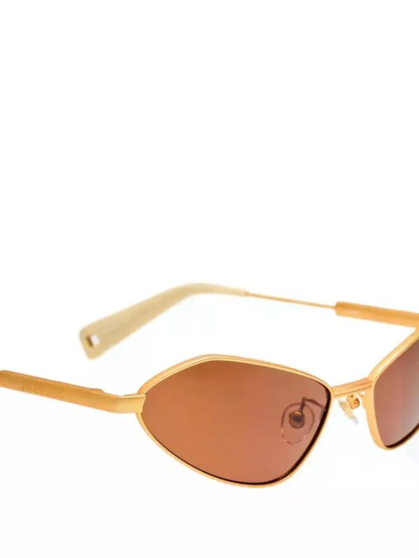 Jacquemus Bambino Geometric Sunglasses - Gold