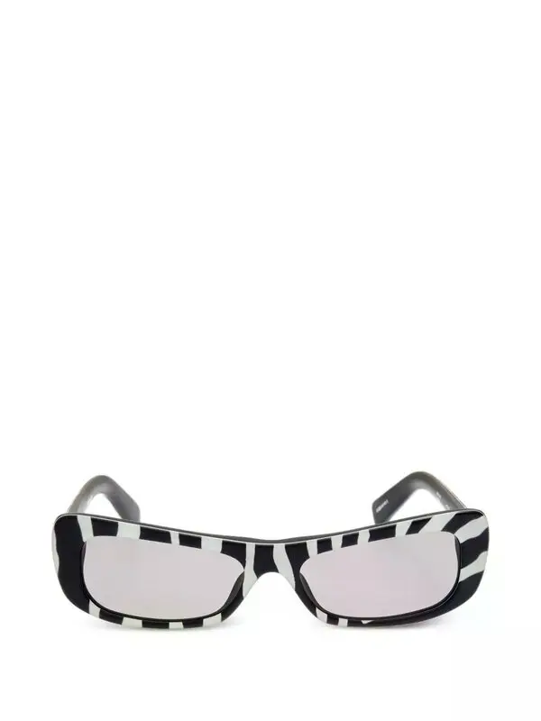 Jacquemus Capri Zebra-print Sunglasses - Black