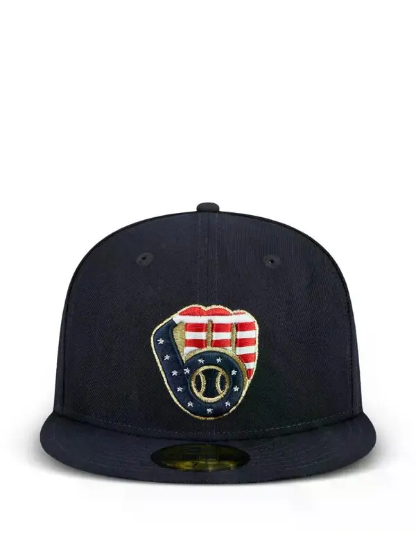New Era 59fifty Milwaukee Brewers Baseball Cap - Blue