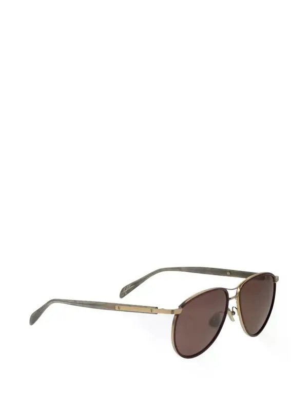Brunello Cucinelli Titanium Pilot Sunglasses