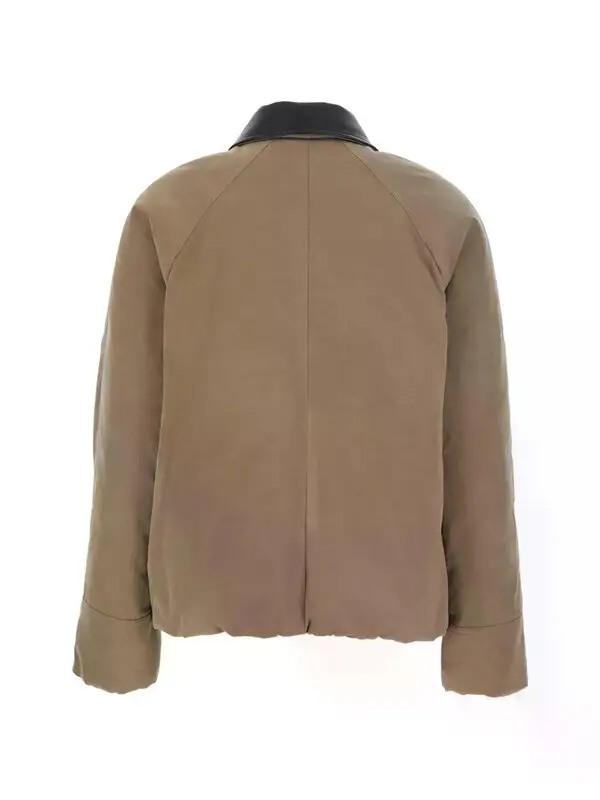 Brunello Cucinelli Leather-trimmed Panel Jacket - Neutrals