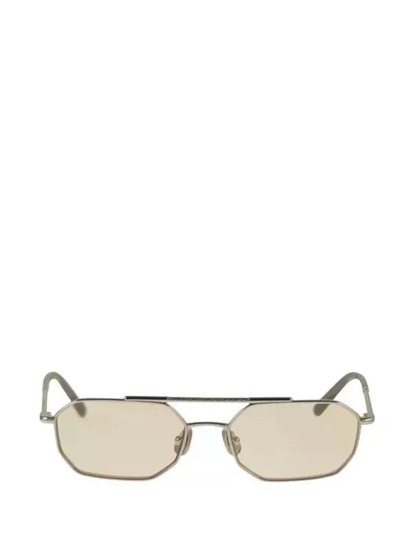Brunello Cucinelli Geometric Titanium Sunglasses - Silver