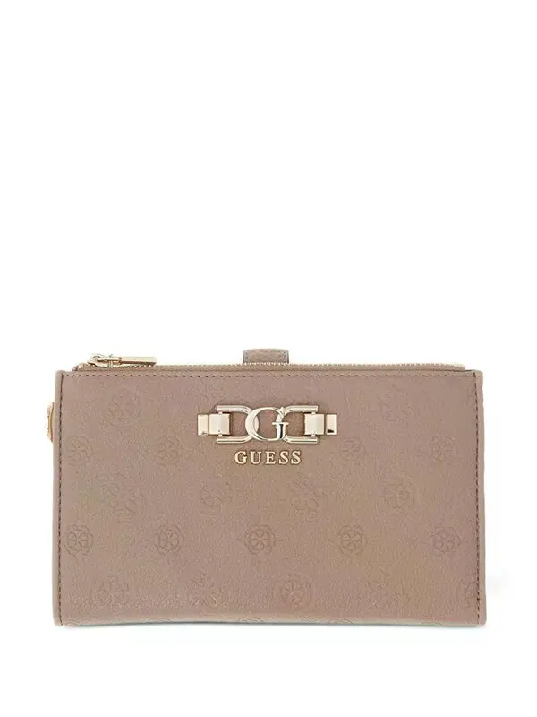 Guess Logo-embossed Zip-around Wallet