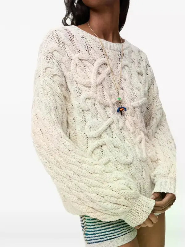Loewe Anagram Cable Knit Sweater