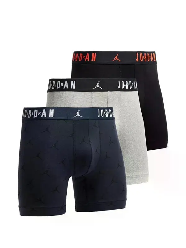 JORDAN Logo-waistband Boxers - Black
