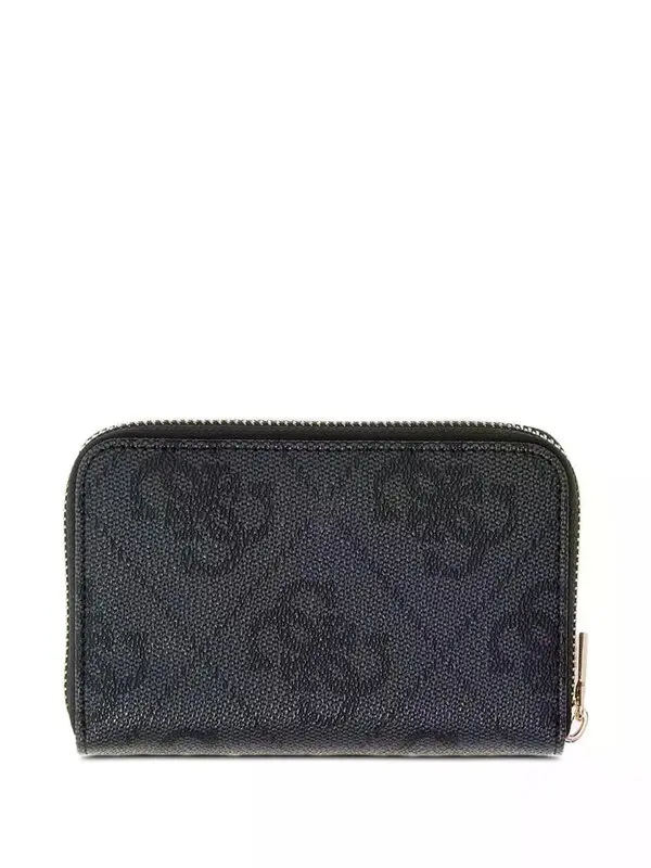 Guess Logo-monogram Horsebit Wallet - Black