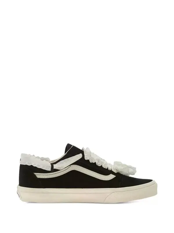 VANS Old Skool Ruffled Lace-up Sneakers - Black
