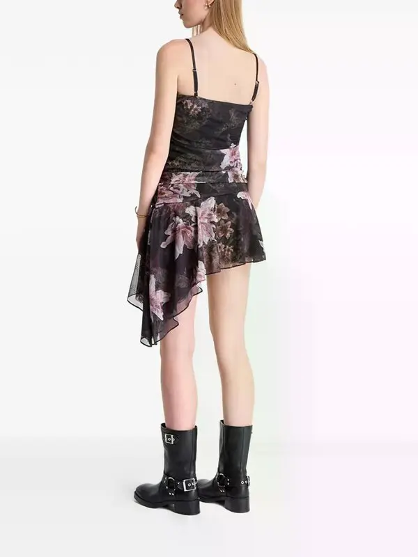 ALLSAINTS Floral Print Asymmetric Dress