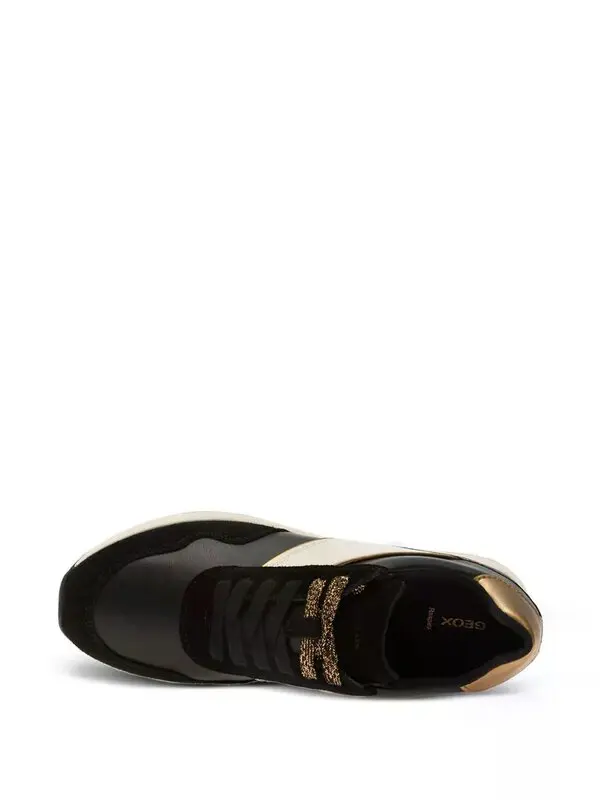 Geox Glitter Detail Lace-up Sneakers