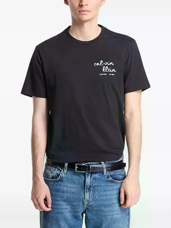 Calvin Klein Logo-print T-shirt - Black