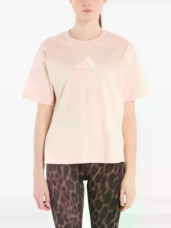 Adidas Logo Print T-shirt - Pink