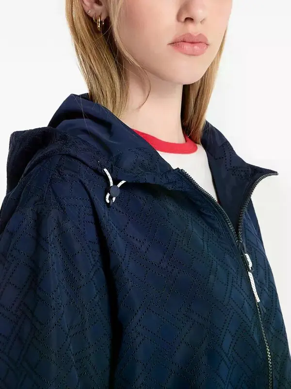 Tommy Hilfiger Monogram-perforated Hooded Jacket
