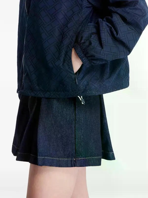 Tommy Hilfiger Monogram-perforated Hooded Jacket