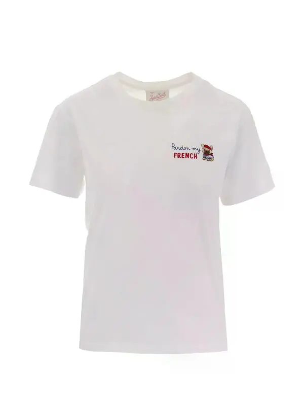 MC2 SAINT BARTH Emilie Embroidered T-shirt - White