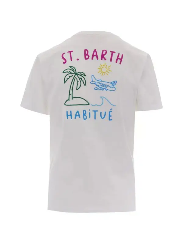 MC2 SAINT BARTH Emilie Embroidered Cotton T-shirt