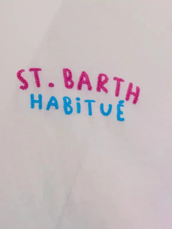 MC2 SAINT BARTH Emilie Embroidered Cotton T-shirt