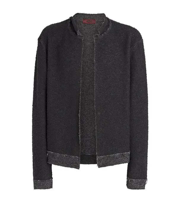 424 Cotton-blend Distressed Cardigan