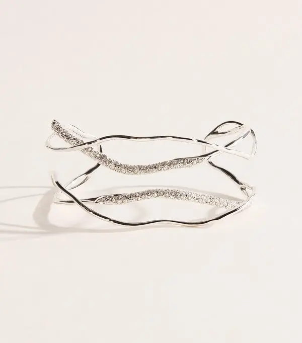 Alexis Bittar Solanales Intertwined Cuff Bracelet - Silver