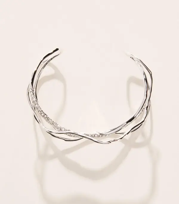 Alexis Bittar Solanales Intertwined Cuff Bracelet - Silver