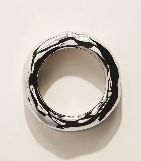 Alexis Bittar Molten Wide Bangle Bracelet - Silver