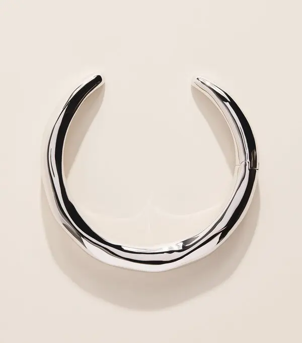 Alexis Bittar Small Hinge Collar Necklace - Silver