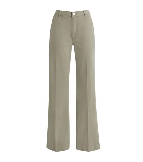 7 For All Mankind Modern Dojo Soho Wide-leg Jeans - Green