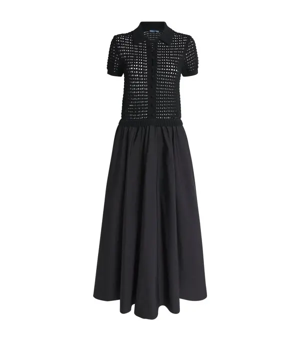 Polo Ralph Lauren Cotton Hybrid Maxi Dress - Black