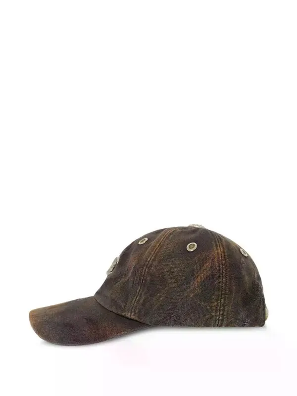 THUG CLUB Tc Two Tone Washed-finish Cap - Black