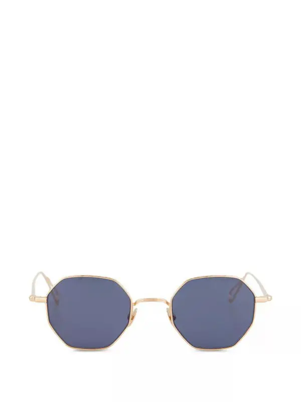 AHLEM Gaillon Octagonal Sunglasses - Gold