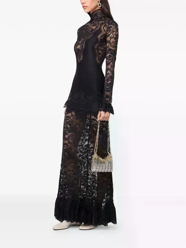Rabanne Lace Panel Maxi Dress