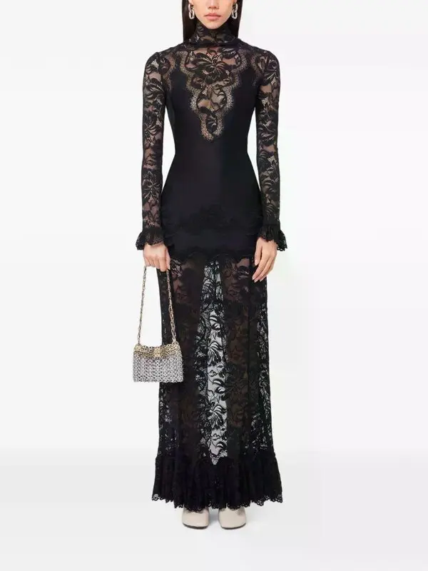 Rabanne Lace Panel Maxi Dress