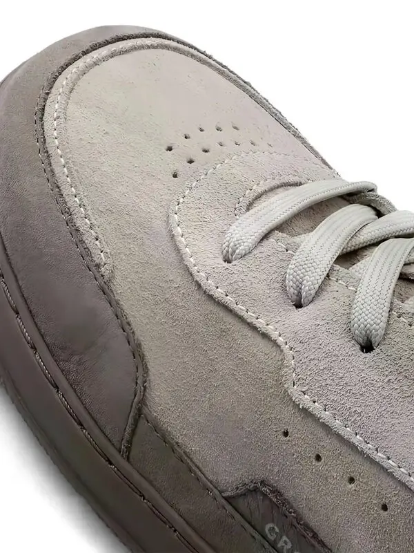 GROUNDS Panelled Suede Lace-up Sneakers