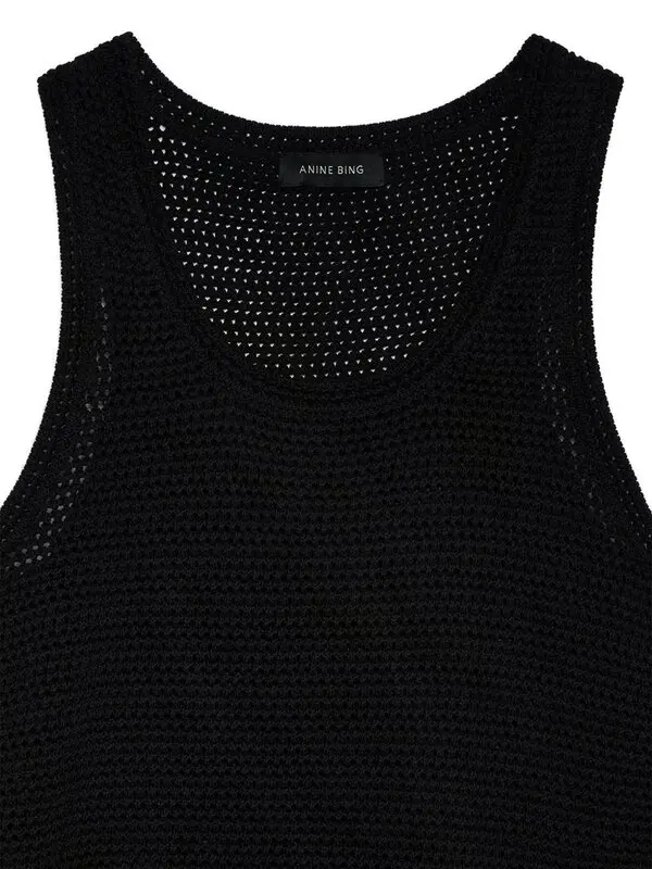 ANINE BING Arie Open-knit Dress