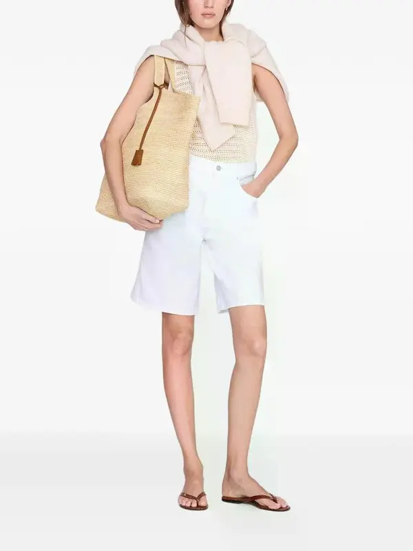 ANINE BING Jasper Cotton Shorts