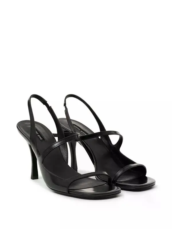 ANINE BING Iva Slingback Sandals - Black
