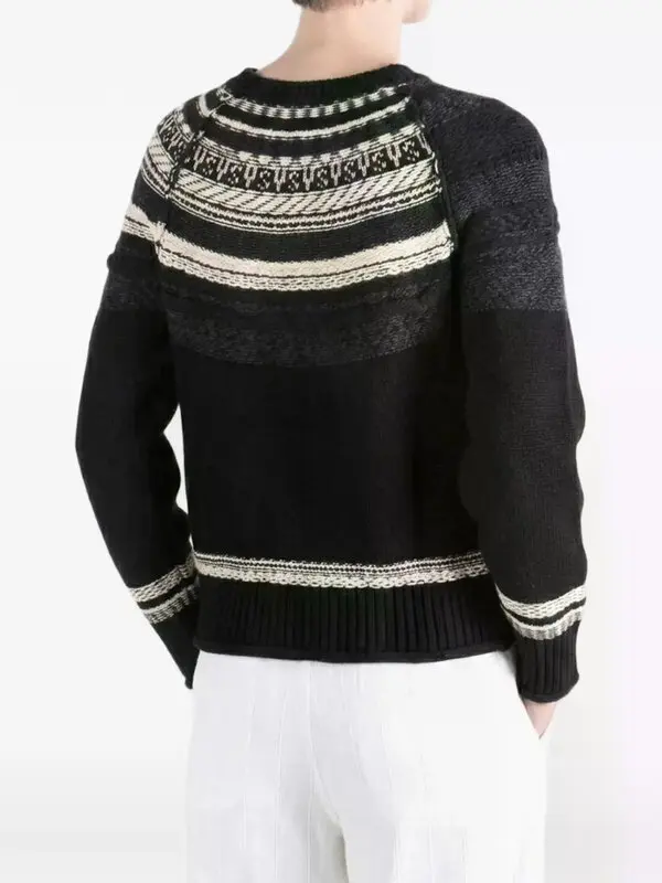 Y’s Fair Isle Raglan-sleeve Cardigan