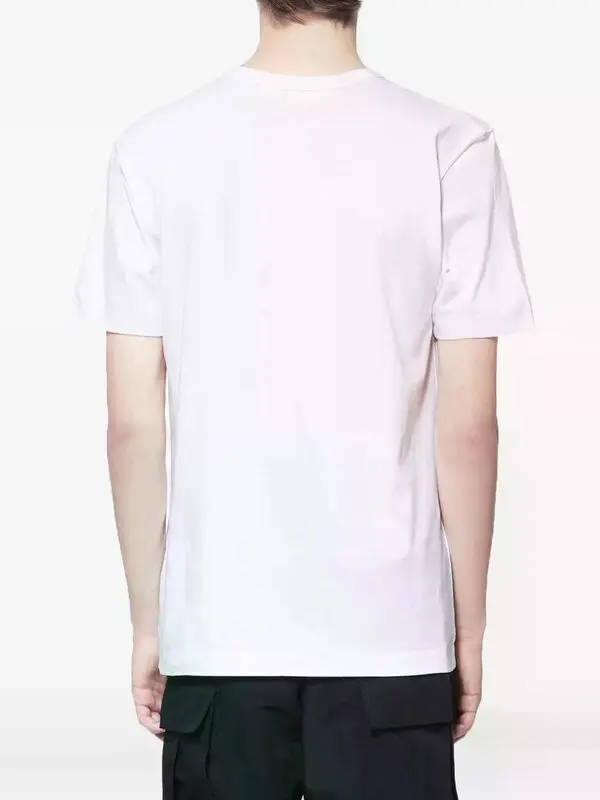 Play Comme Des Garcon Heart-graphic T-shirt - White