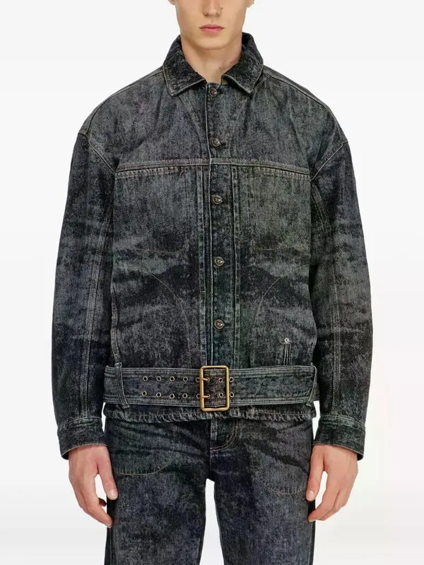 DIESEL® D-valero-s Belted Denim Jacket