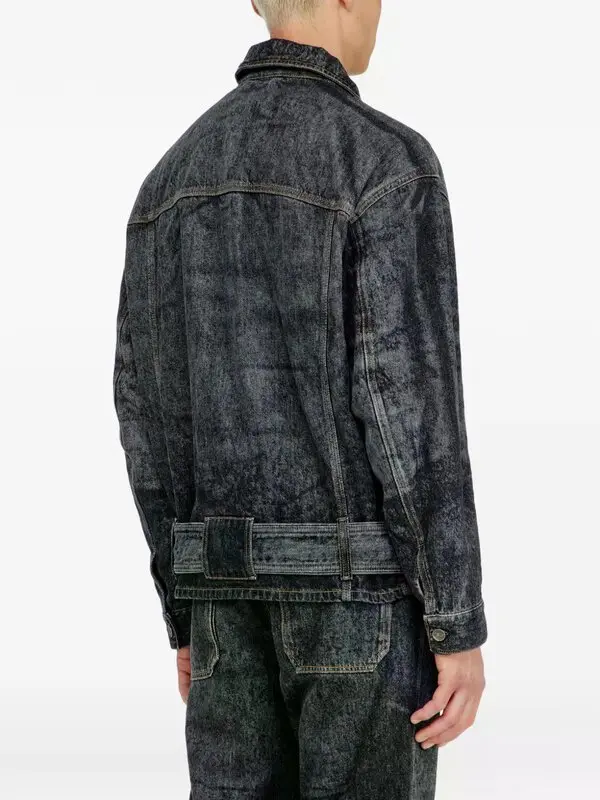 DIESEL® D-valero-s Belted Denim Jacket