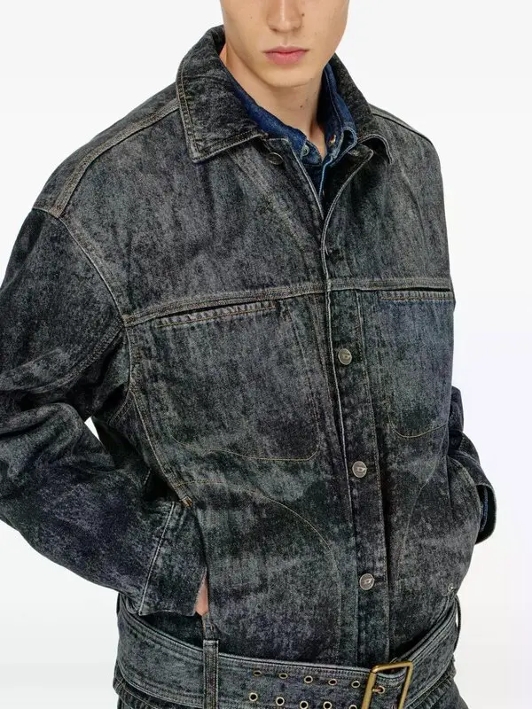 DIESEL® D-valero-s Belted Denim Jacket