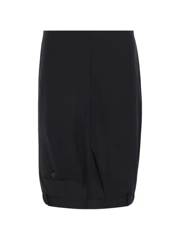 HODAKOVA Belt-loop Detail Midi Skirt - Black