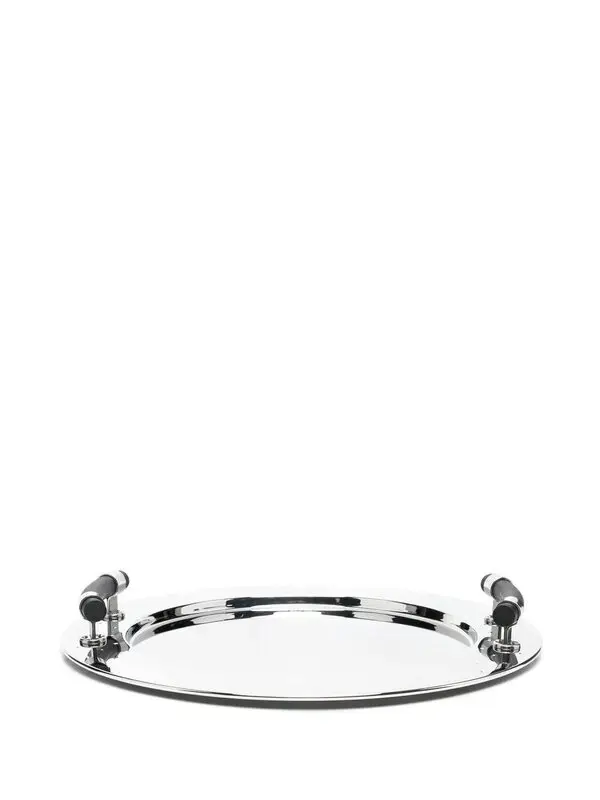 ALESSI Side-handle Oval Tray - Silver